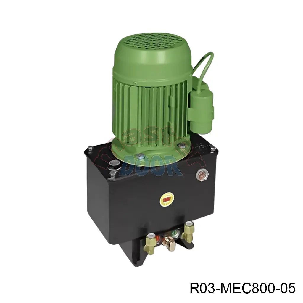 Unidad Hidraulica Sencilla para MEC-800 (Motor y Recipiente) | MasterDoor